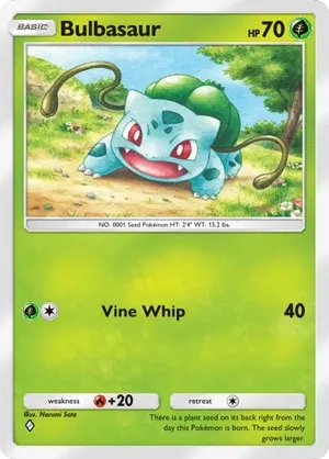 bulbasaur card