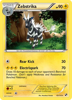 Zebstrika | Pokémon Cards and Details | pkmn.gg
