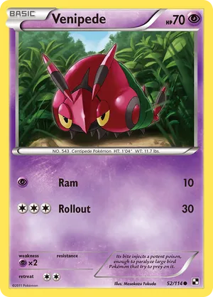 Venipede | Pokémon Cards and Details | pkmn.gg