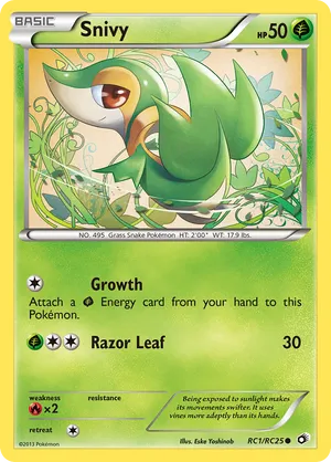 Snivy | Pokémon Cards and Details | pkmn.gg