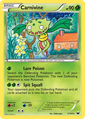Carnivine | Pokémon Cards and Details | pkmn.gg