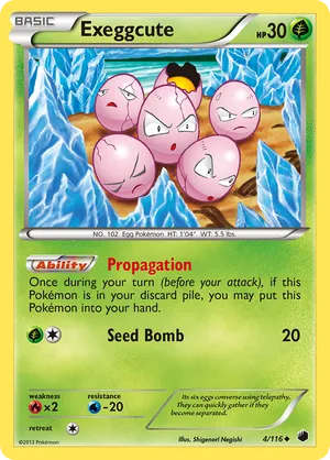Exeggcute | Pokémon Cards and Details | pkmn.gg