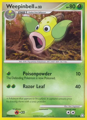 Weepinbell | Pokémon Cards and Details | pkmn.gg