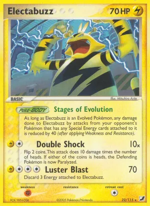 basic electabuzz pokemon card