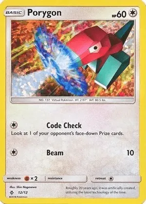 porygon pokemon card list
