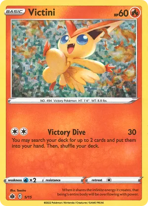 victini using v create