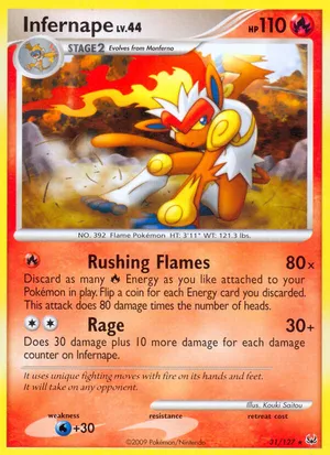 Infernape | Pokémon Cards and Details | pkmn.gg