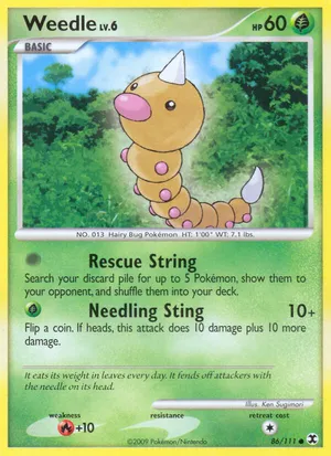 Weedle | Pokémon Cards and Details | pkmn.gg