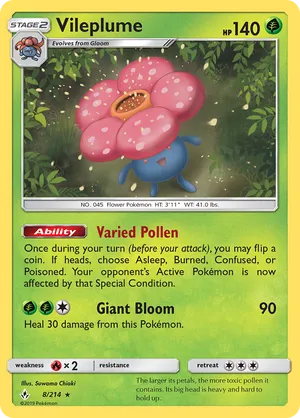 Vileplume | Pokémon Cards and Details | pkmn.gg