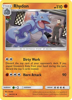 Rhydon | Pokémon Cards and Details | pkmn.gg