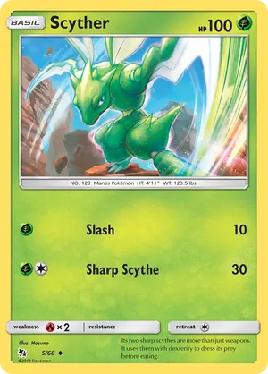Scyther | Pokémon Cards and Details | pkmn.gg