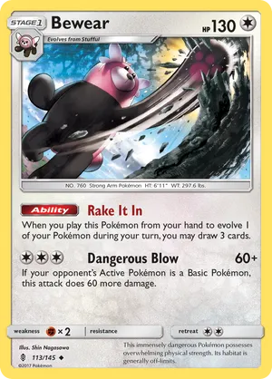 Bewear | Pokémon Cards and Details | pkmn.gg