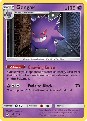 Gengar | Pokémon Cards and Details | pkmn.gg