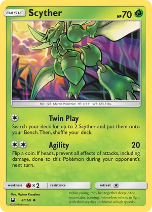 Scyther | Pokémon Cards and Details | pkmn.gg