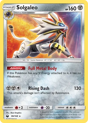 Solgaleo | Pokémon Cards and Details | pkmn.gg