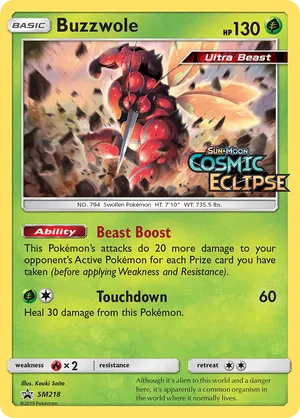 Buzzwole | Pokémon Cards and Details | pkmn.gg