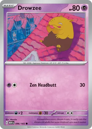 Drowzee | Pokémon Cards and Details | pkmn.gg