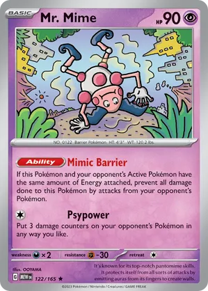 Mr Mime | Pokémon Cards and Details | pkmn.gg