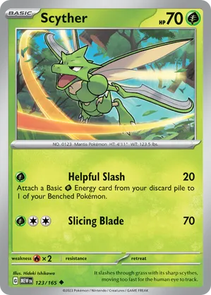 Scyther | Pokémon Cards and Details | pkmn.gg