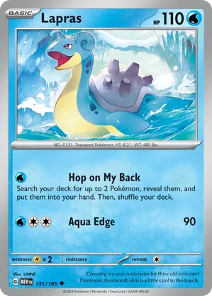 Lapras | Pokémon Cards and Details | pkmn.gg