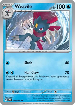weavile evolution method
