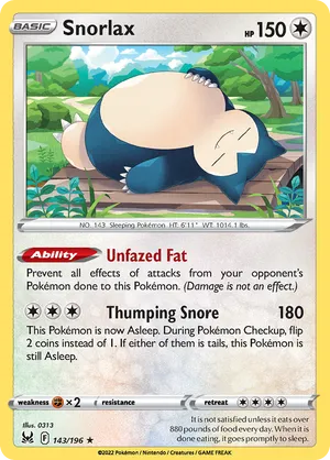 Snorlax | Pokémon Cards and Details | pkmn.gg
