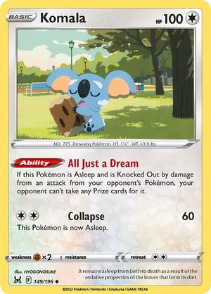 Komala | Pokémon Cards and Details | pkmn.gg