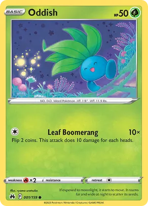 oddish card list