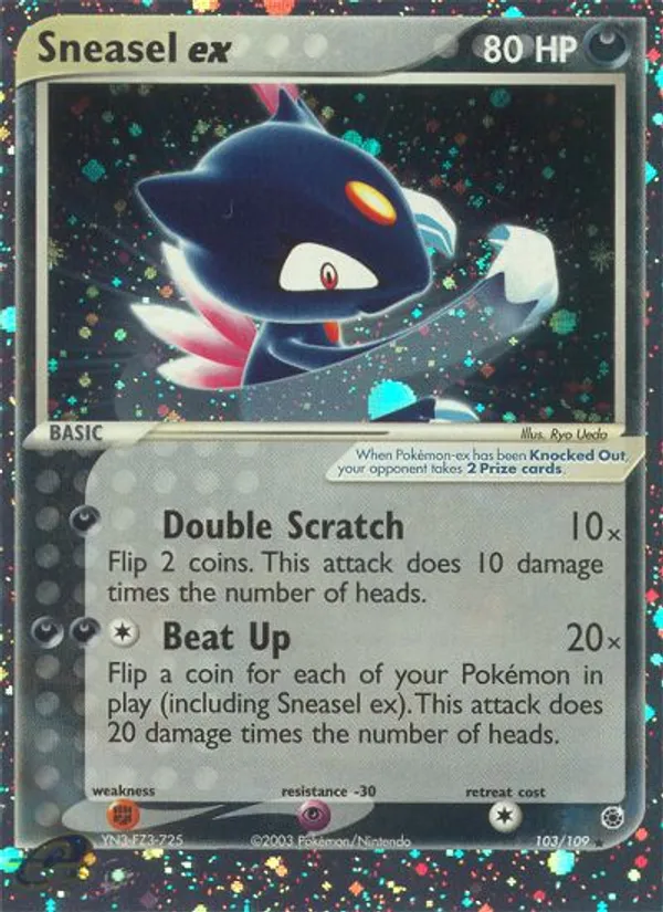 Sneasel ex #103/109 Ruby & Sapphire | pkmn.gg