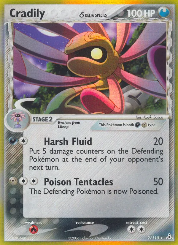 Cradily δ #002/110 Holon Phantoms | pkmn.gg