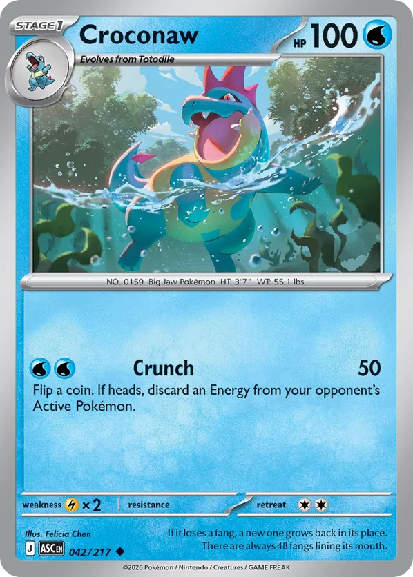 Croconaw #042/217 Ascended Heroes | pkmn.gg