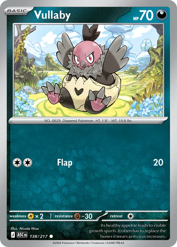Vullaby #138/217 Ascended Heroes | pkmn.gg