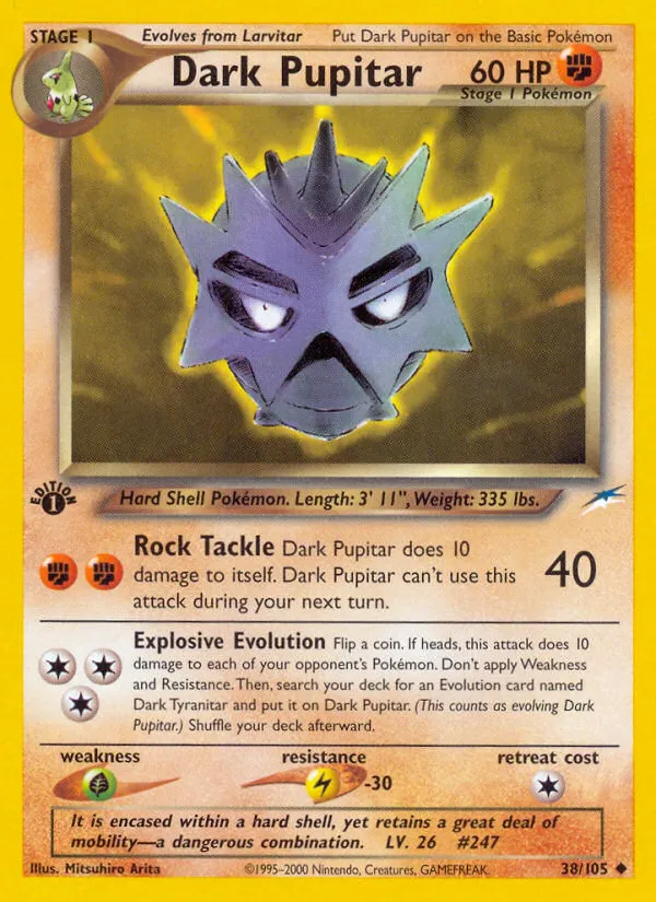 Dark Pupitar #038/105 Neo Destiny | pkmn.gg