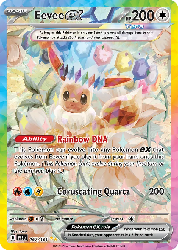 Eevee ex #167/131 Prismatic Evolutions | pkmn.gg