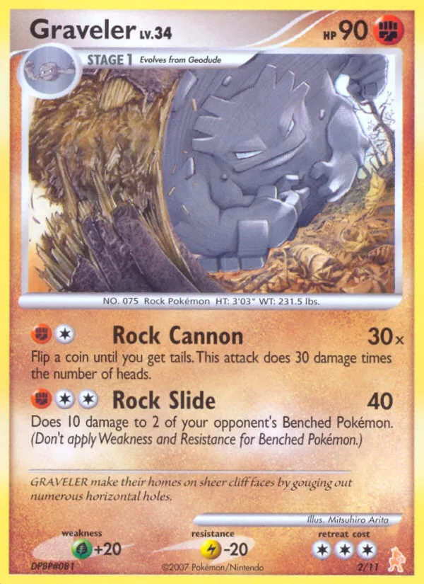 graveler pokemon card 1999